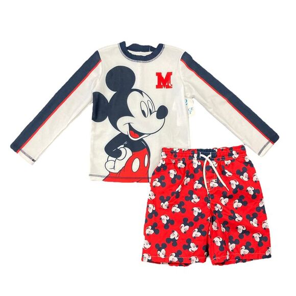Disney | Swim | Mickey Mouse Disney Mickey Mouse Boys 2piece Long ...